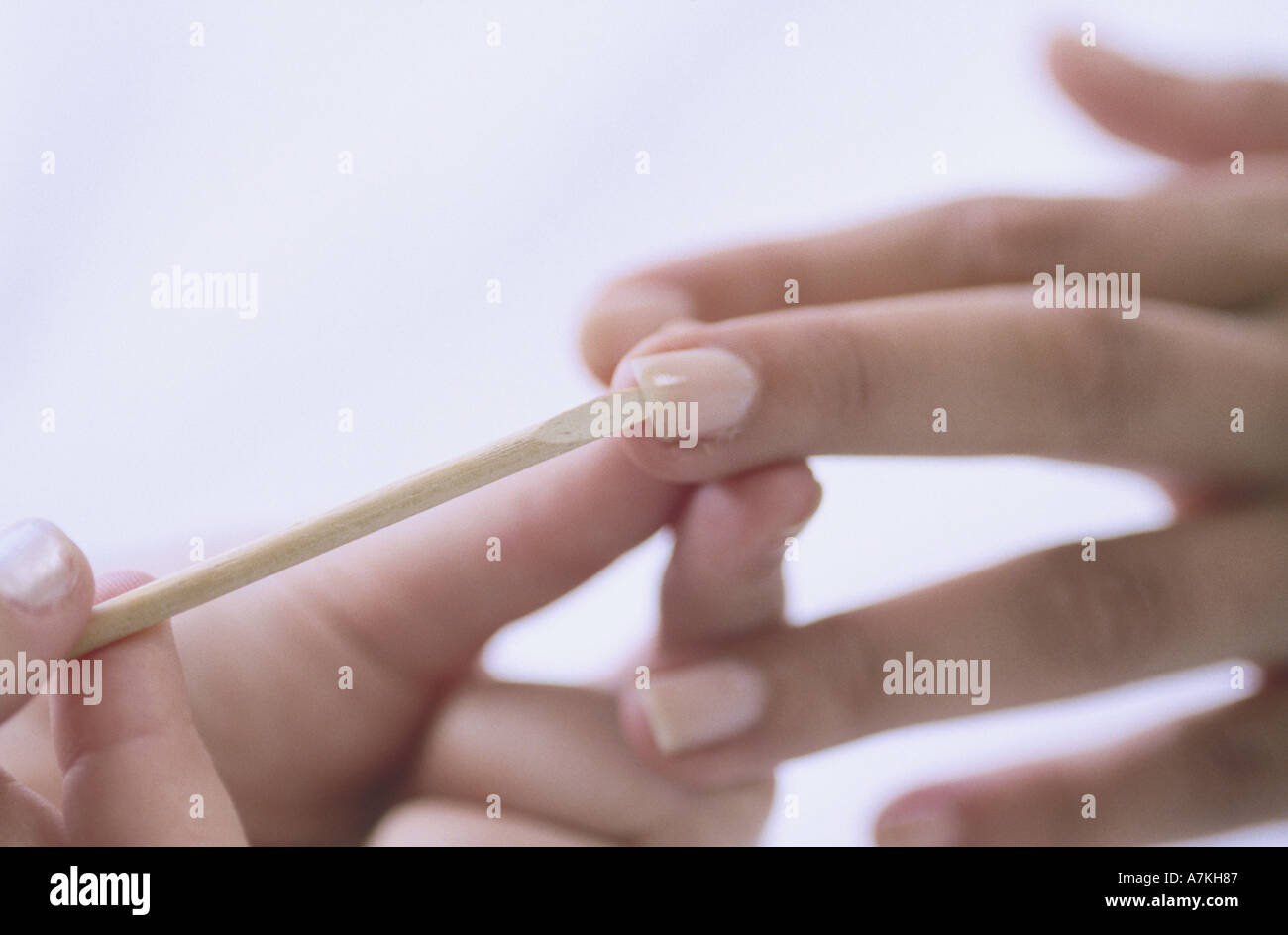 Person getting a manicure Stock Photo - Alamy