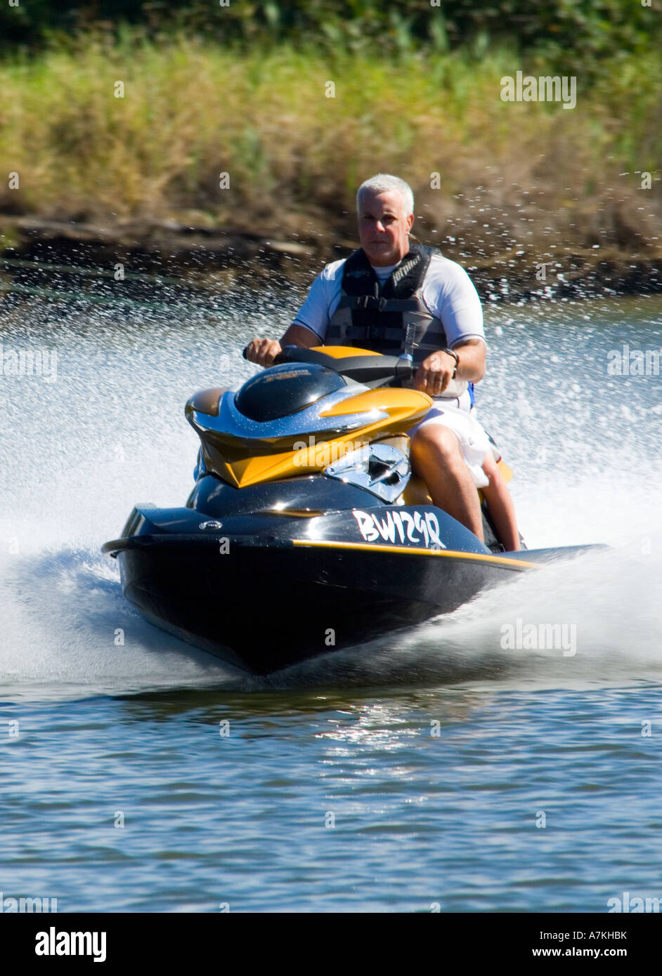 Jet Ski Rider Stock Photo - Alamy