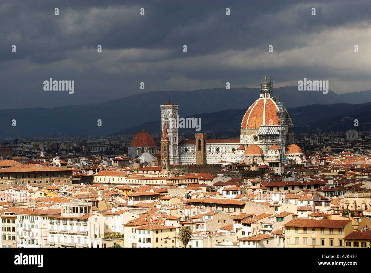 World famous landmark cathedral the Duomo in Florence Firenze is ...