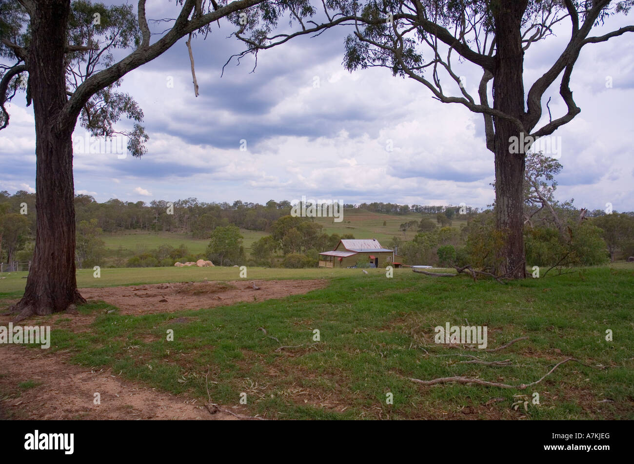 Peaceful farm scene Stock Photo - Alamy