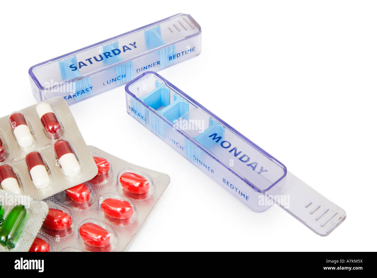 Pill boxes hi-res stock photography and images - Alamy