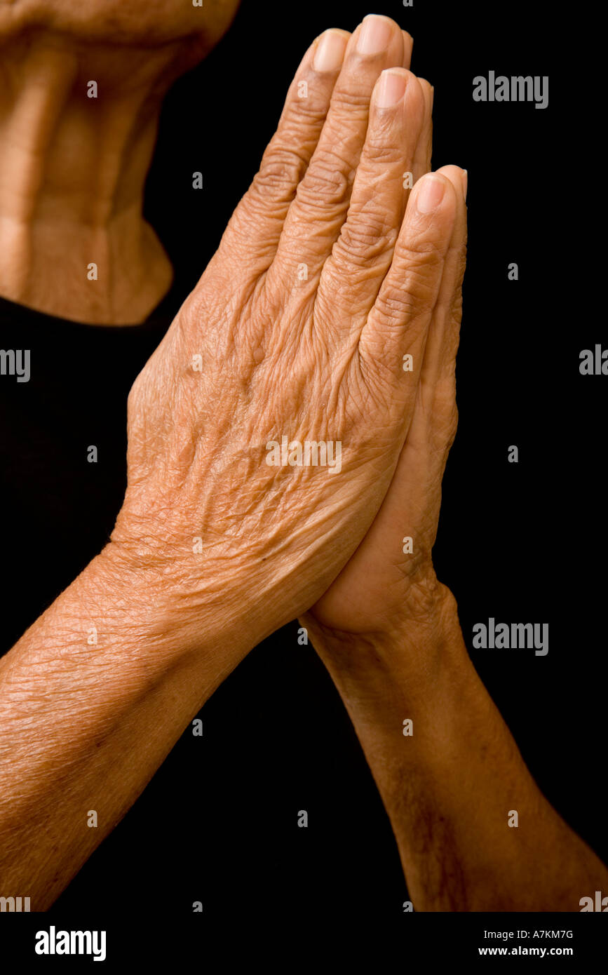 Prayer hands heaven hi-res stock photography and images - Alamy
