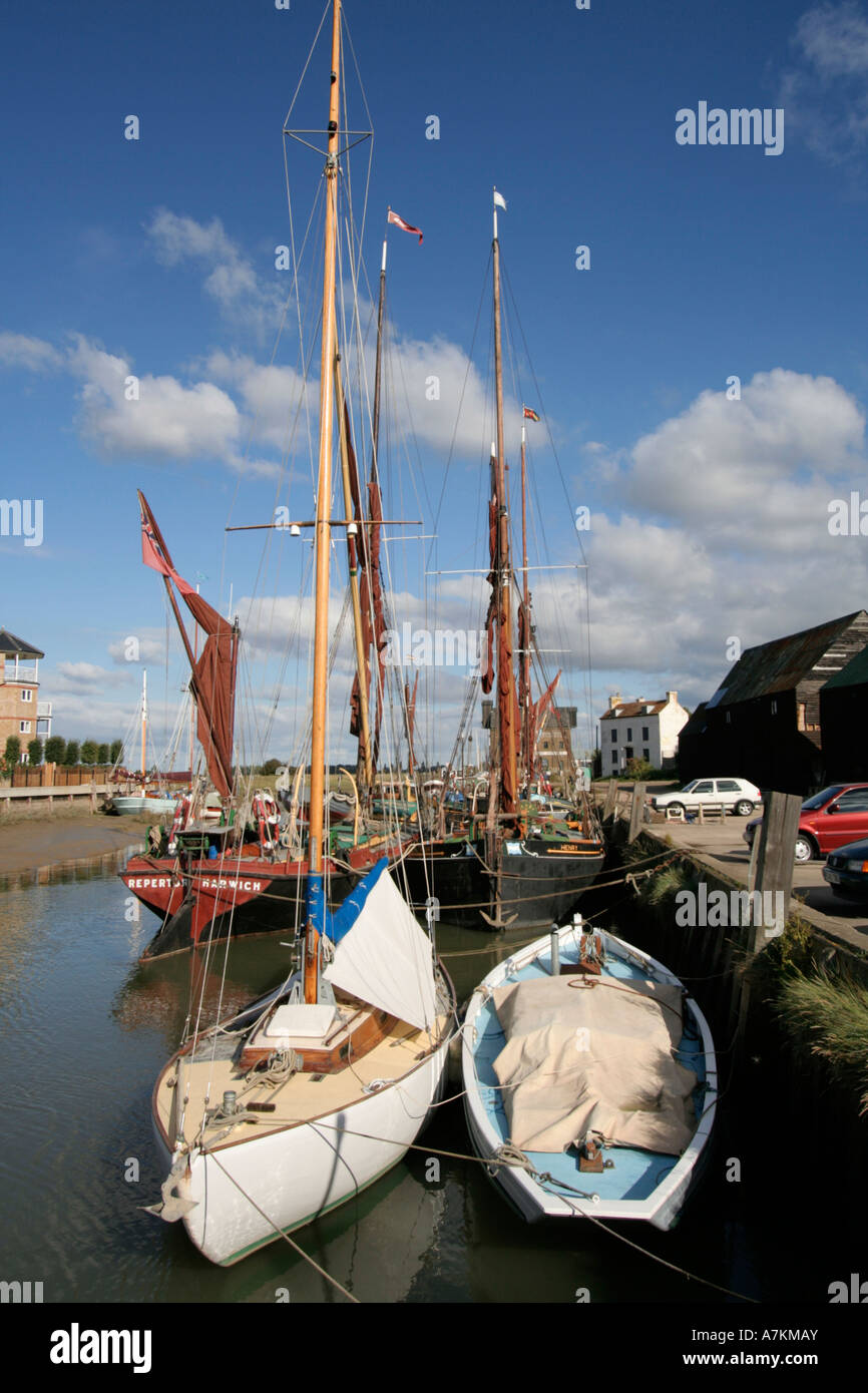 faversham creek sailing boats north kent garden of england uk gb Stock ...