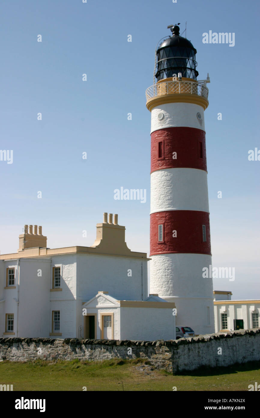 traditional lighthouse and associated living quarters england uk gb ...
