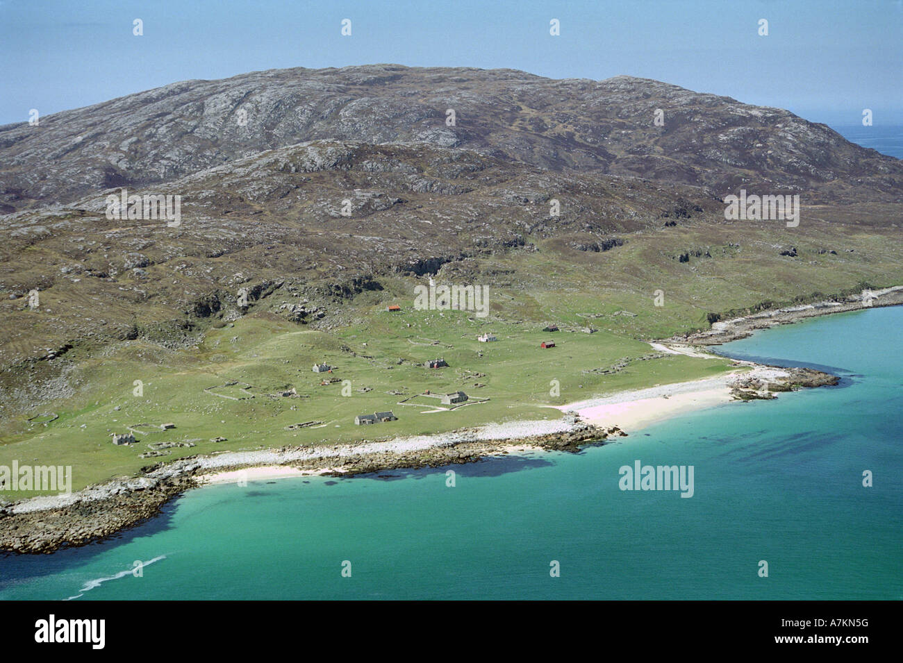 isle of scarp from the isle of harris western isles scotland turquoise ...