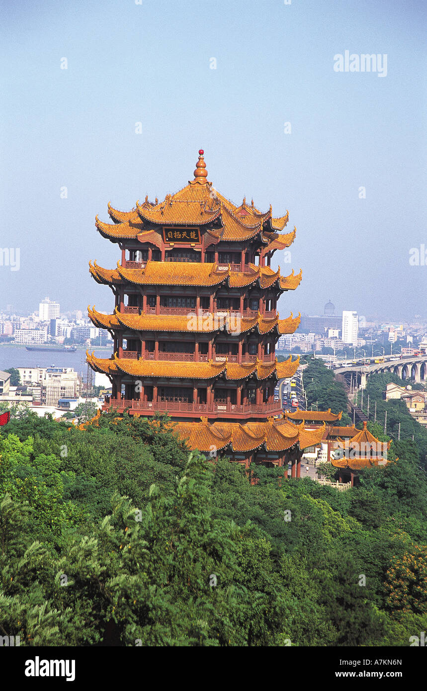 Yellow Crane Tower Stock Photo - Alamy