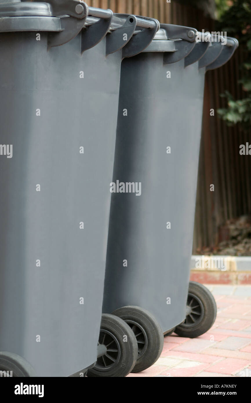 Two waste collection bins hi-res stock photography and images - Alamy