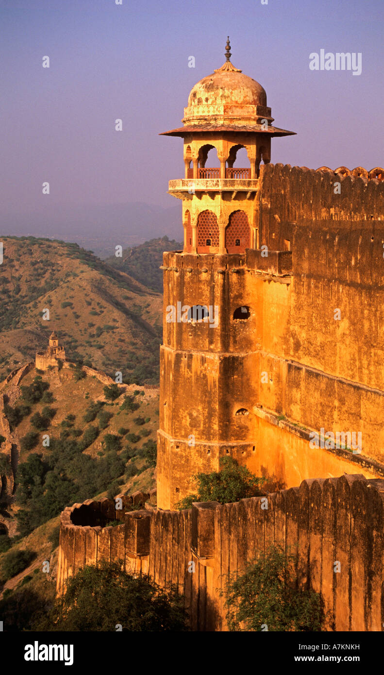 Jaigarh Fort watch tower Jaipur Rajasthan India Stock Photo - Alamy