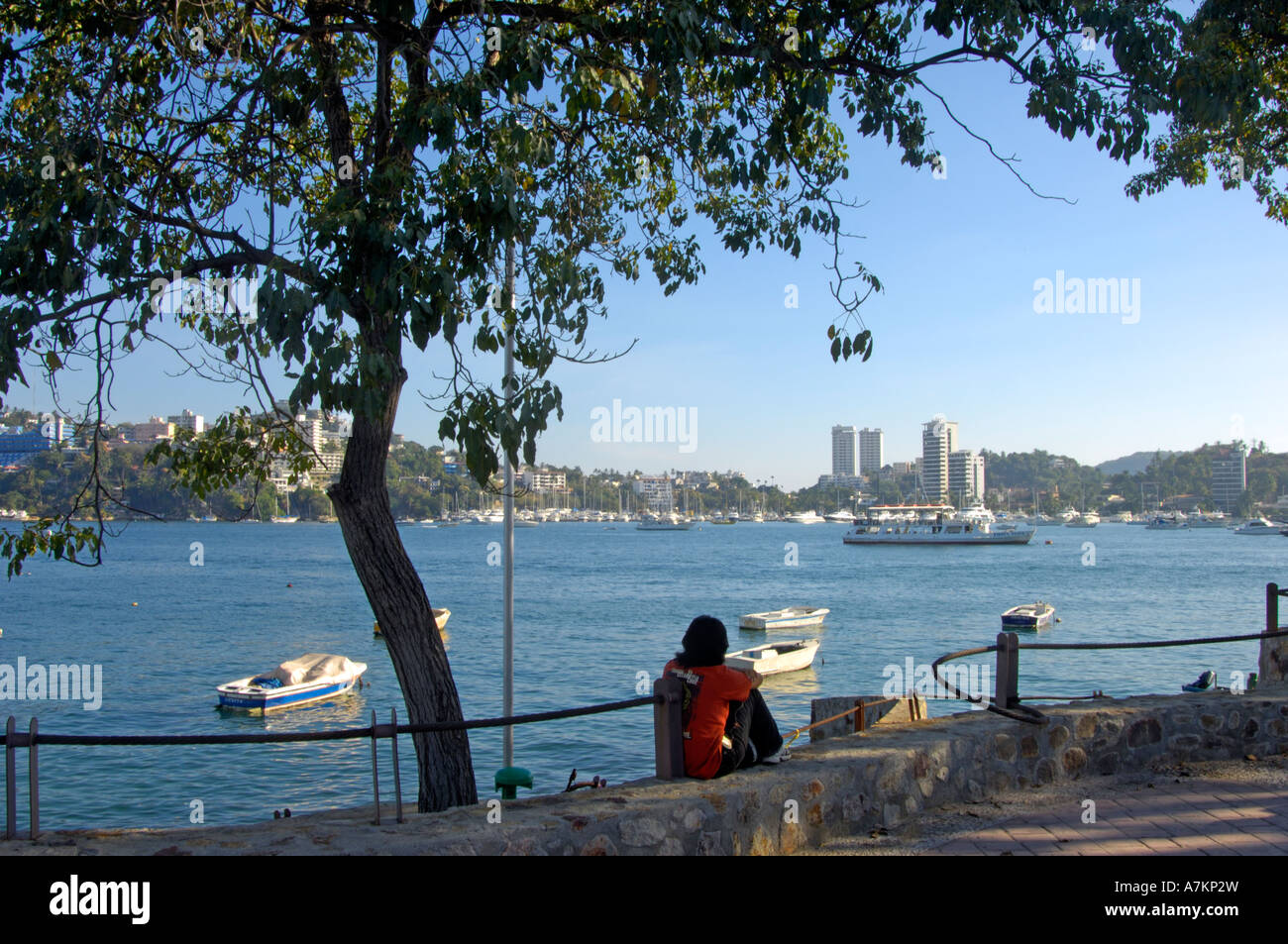 Acapulco Bay in Guerrero State Mexico Stock Photo - Alamy