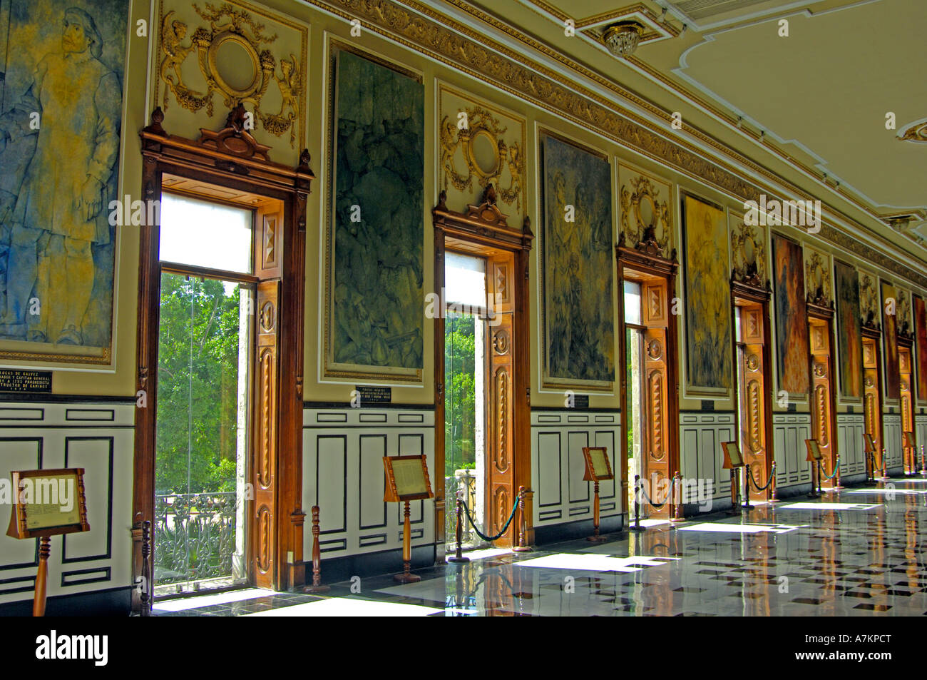 The art gallery of the Gobierno Palace Stock Photo - Alamy