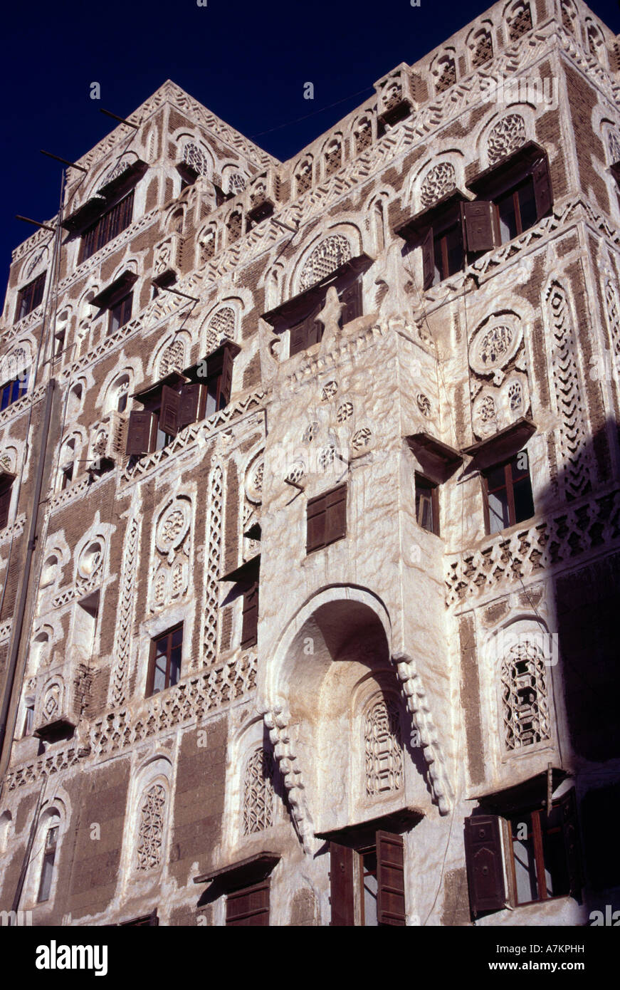 Sanaa Yemen Building In Old City Stock Photo - Alamy