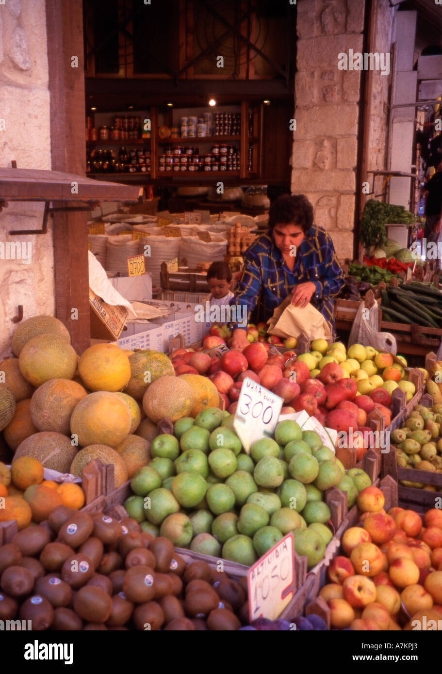 Crete rethimno shopping hi-res stock photography and images - Alamy
