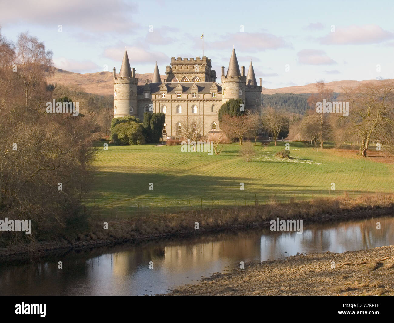 INVERARAY ARGYLL BUTE SCOTLAND UK Feb Inveraray Castle home of the Duke ...