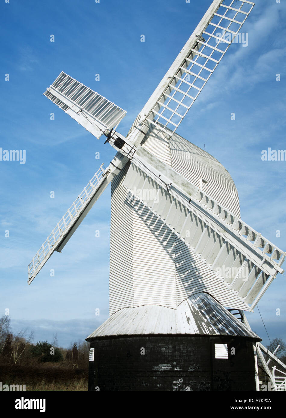 GATWICK SURREY England UK January Lowfield Heath Post Mill built about ...