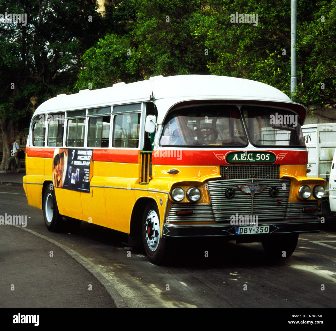 Old bus, Malta Stock Photo - Alamy