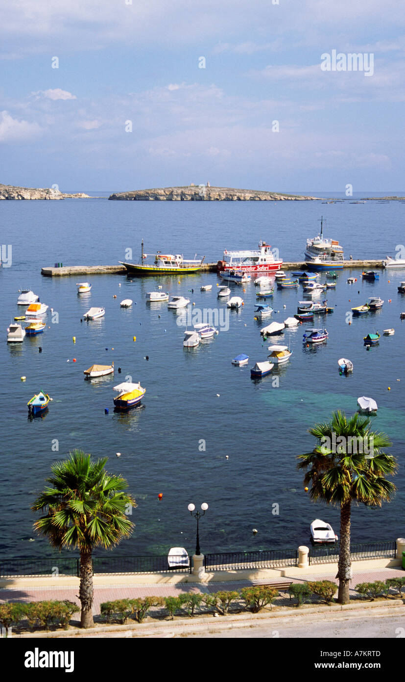 St. Paul's Bay, Bugibba, Malta Stock Photo - Alamy