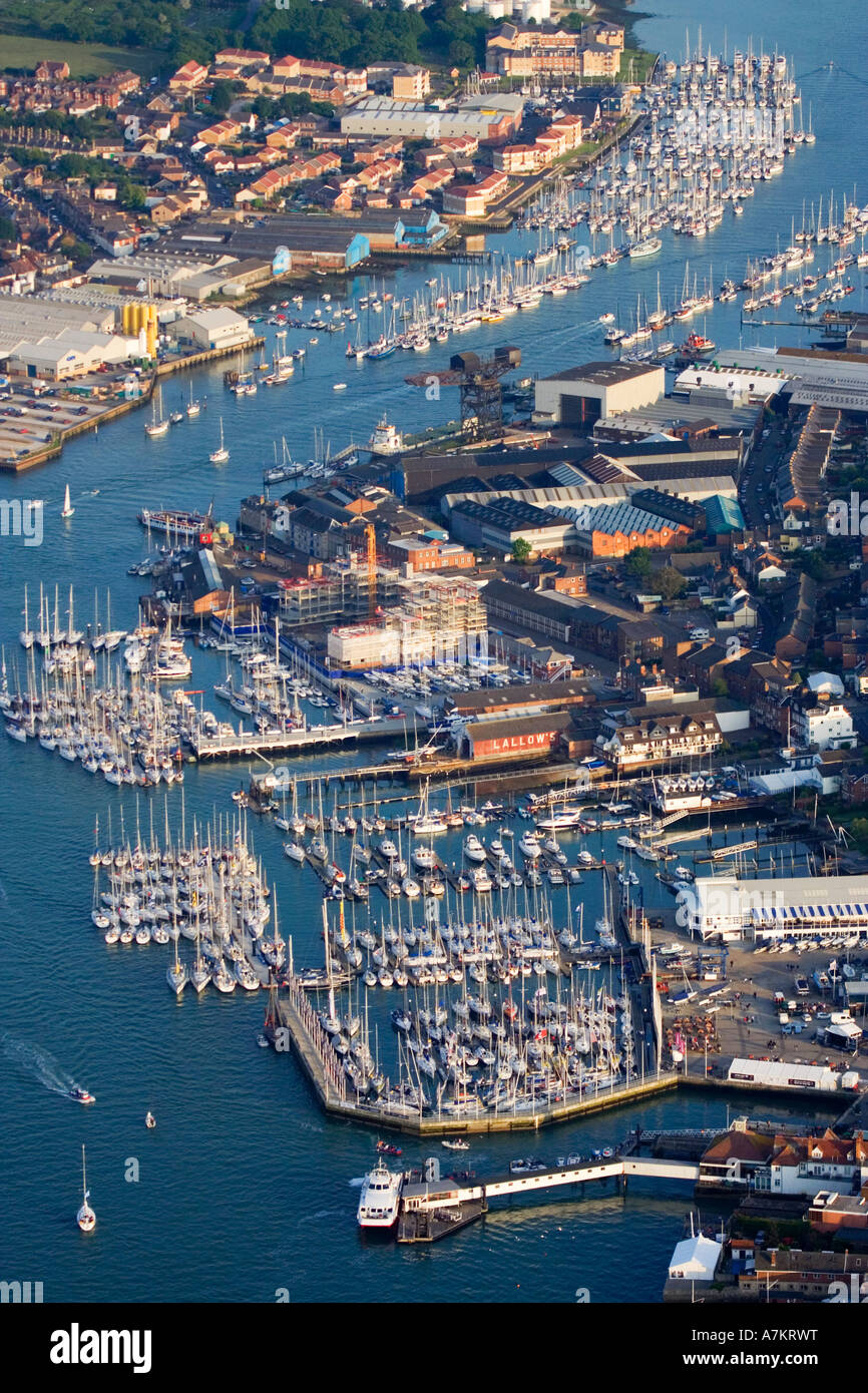 Cowes and Yacht Haven Marina. Medina river and harbour. Isle of Wight ...