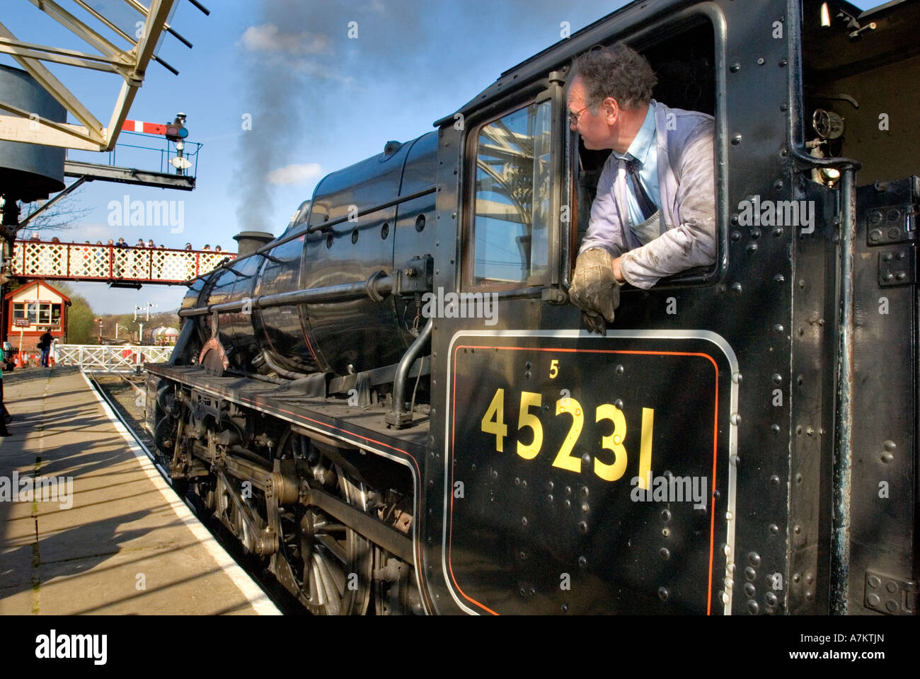The Sherwood Forester steam engine pictured at Ramsbottom station on ...
