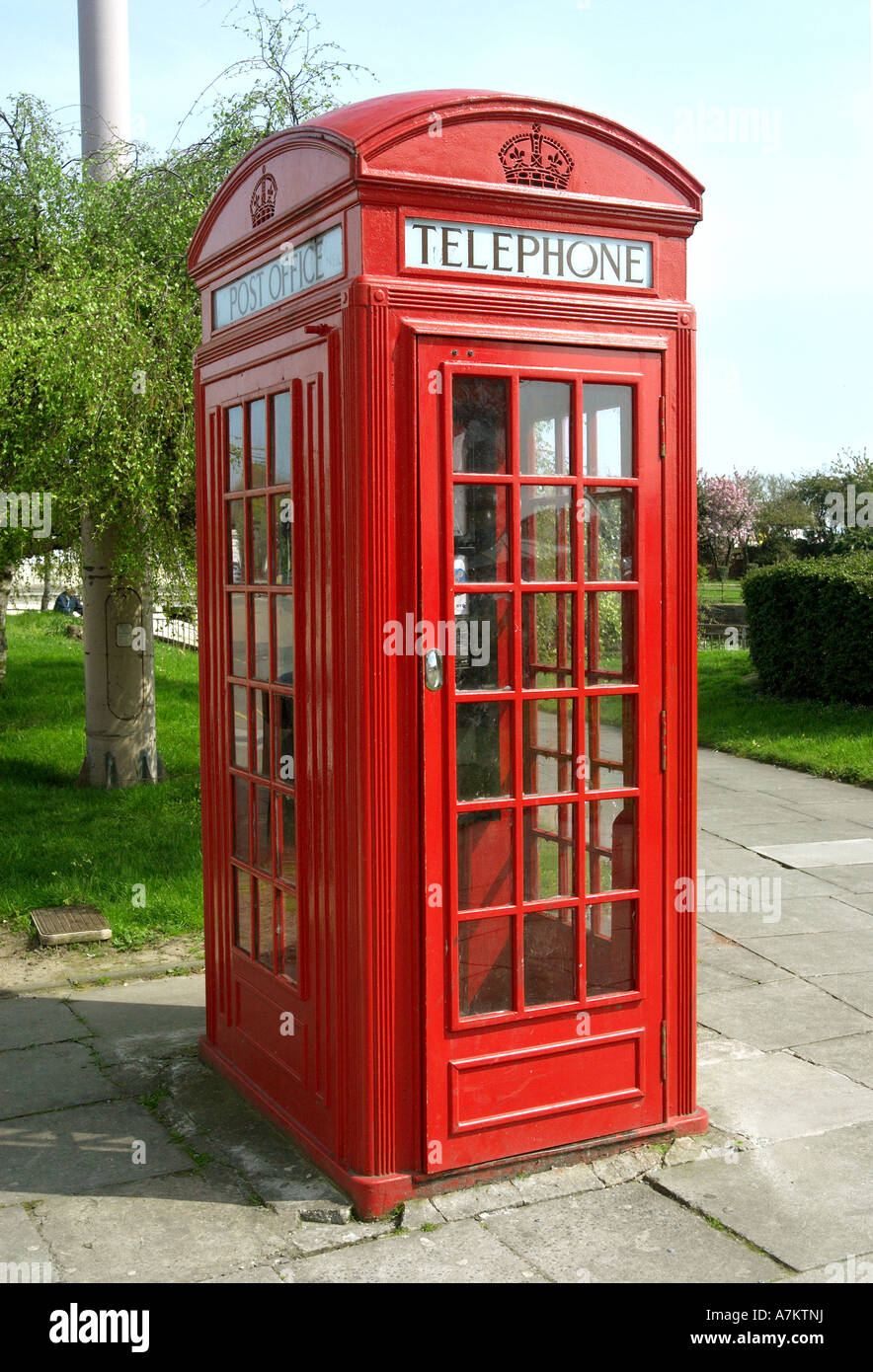 A listed building in Warrington Cheshire this telephone box dates from ...