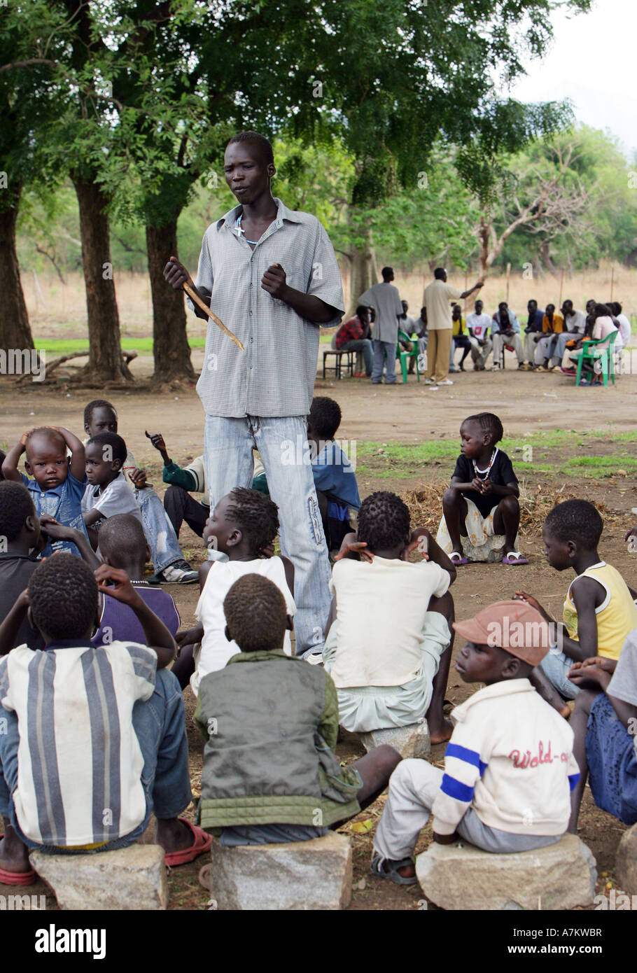 Ethiopia - Roman catholic catechist teaches religious education to ...