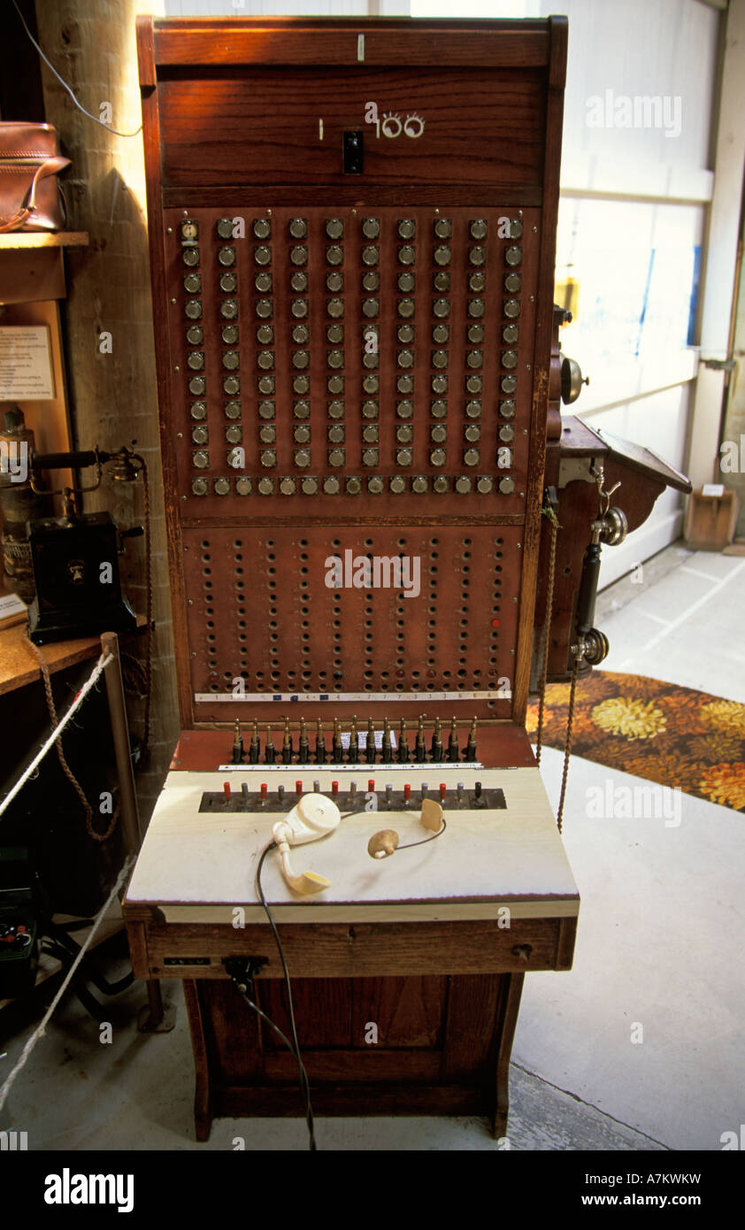Kaikoura Museum New Zealand Kaikoura Telephone Switchboard Stock Photo ...