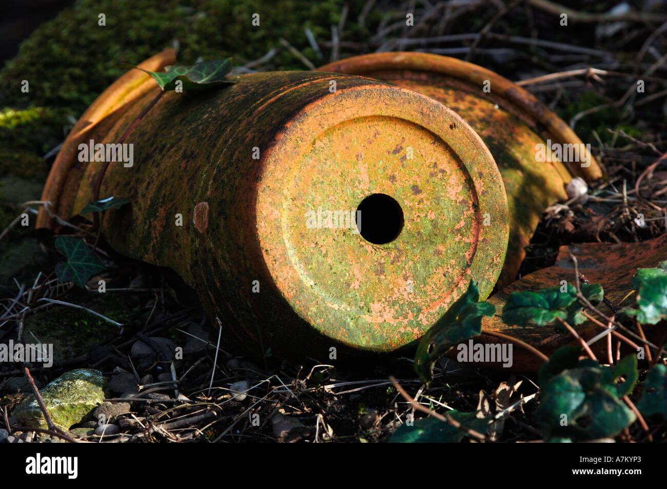Upturned Plant Pot Stock Photo - Alamy