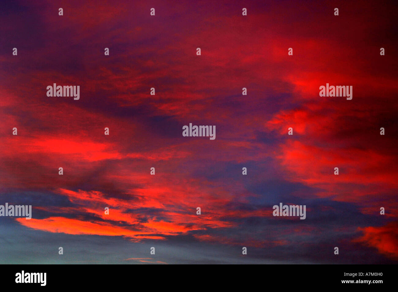 Red Sky At Night Stock Photo - Alamy