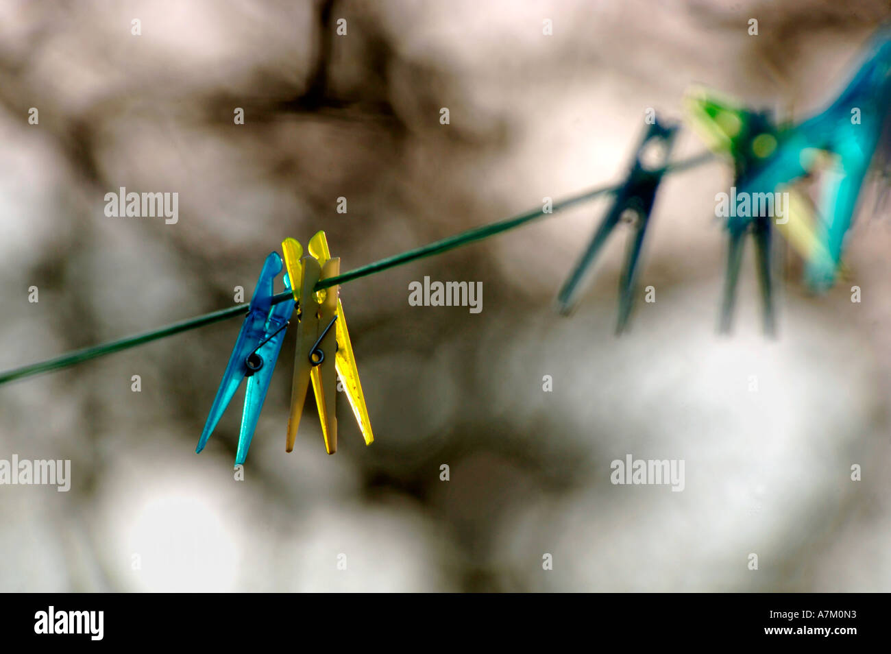 Washing pegs hi-res stock photography and images - Alamy