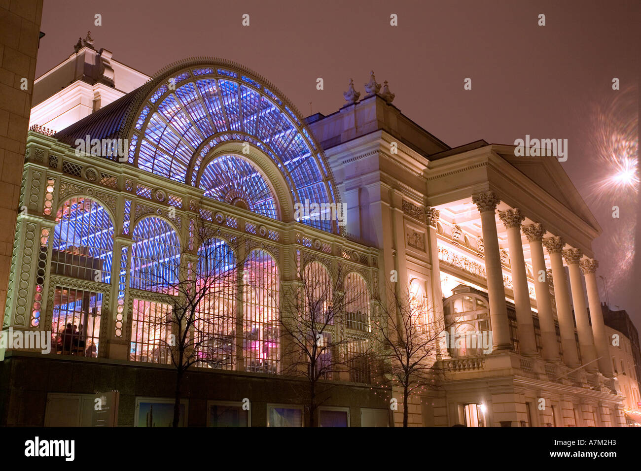 Royal Opera House at night in London England Stock Photo - Alamy
