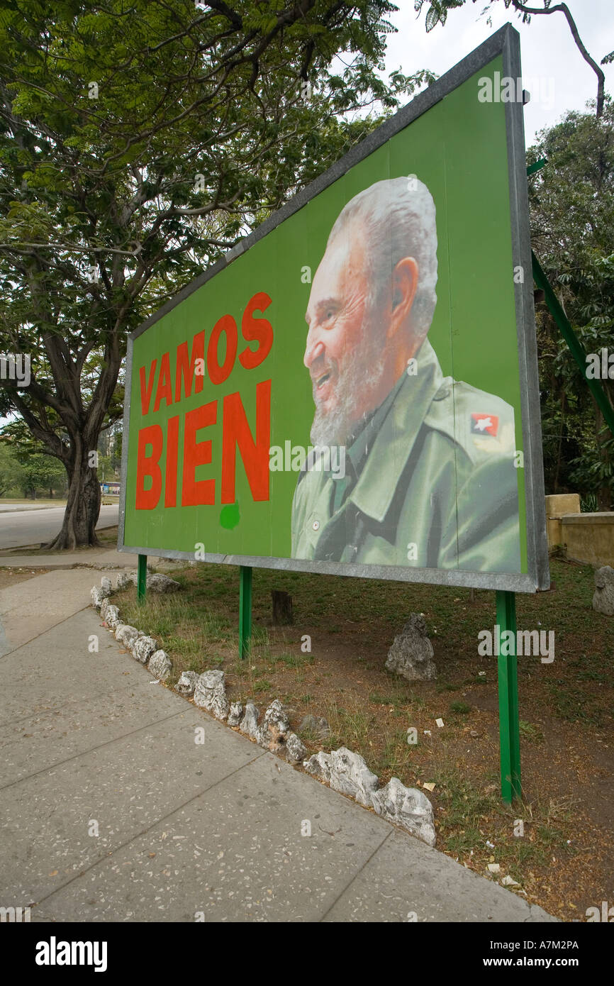 Poster of Fidel Castro in Havana Cuba Stock Photo - Alamy
