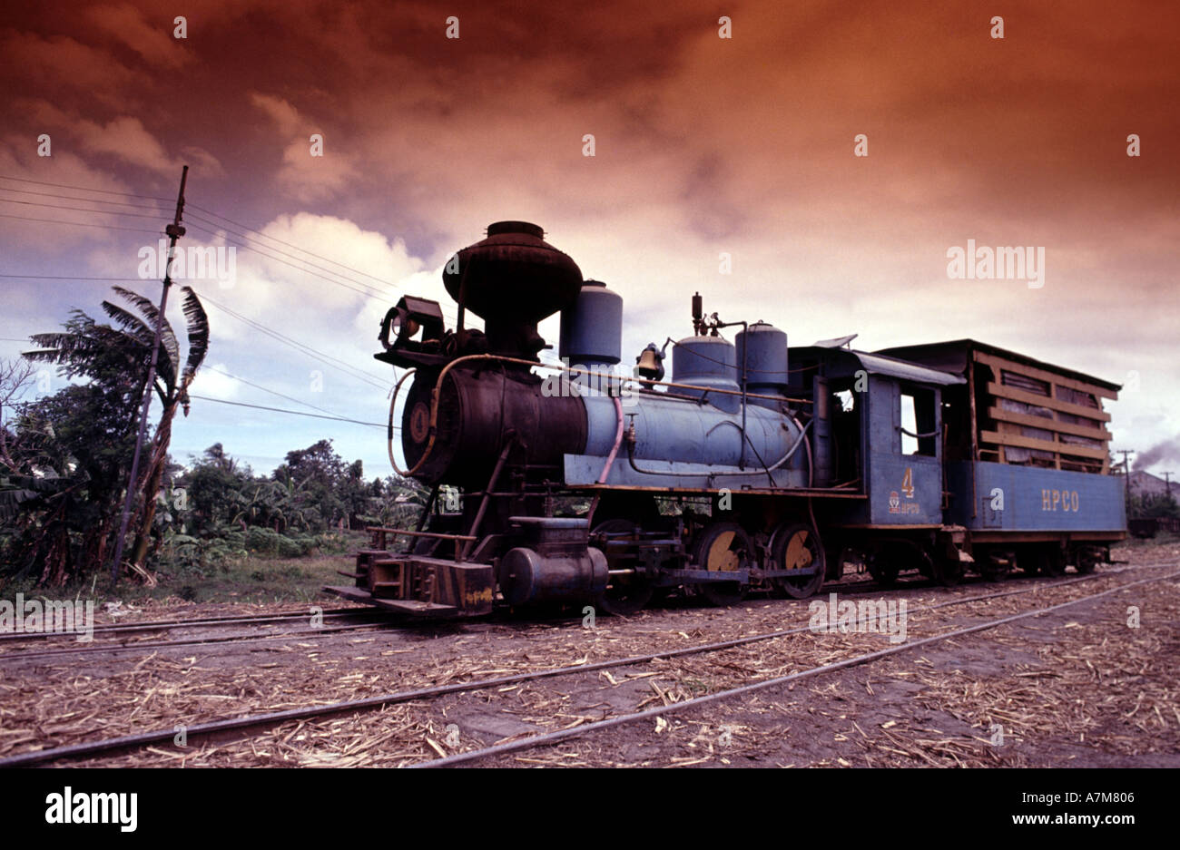 Steam Train Sugar plantation Bacolod Philippines Stock Photo - Alamy