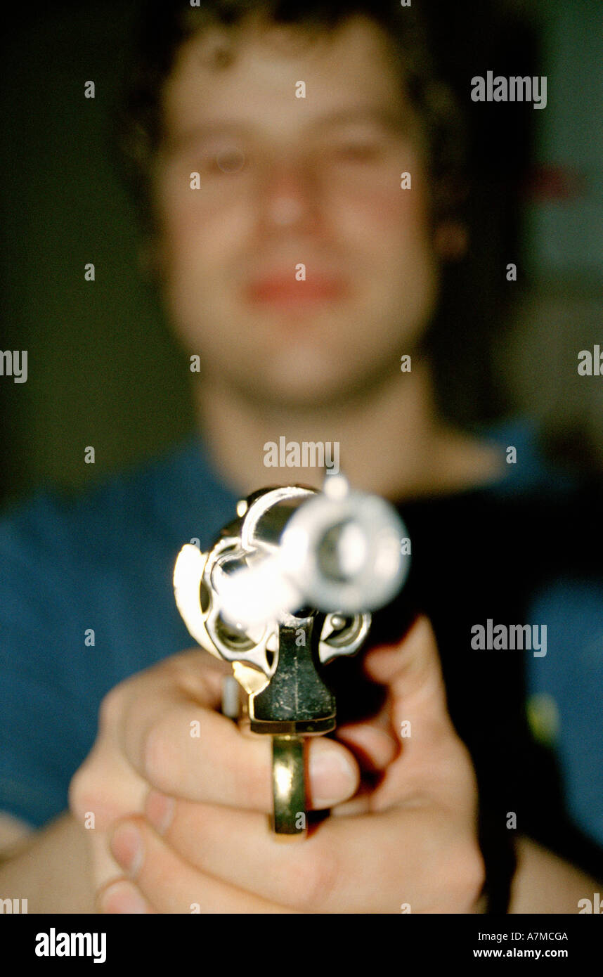 Old man with handgun hi-res stock photography and images - Alamy