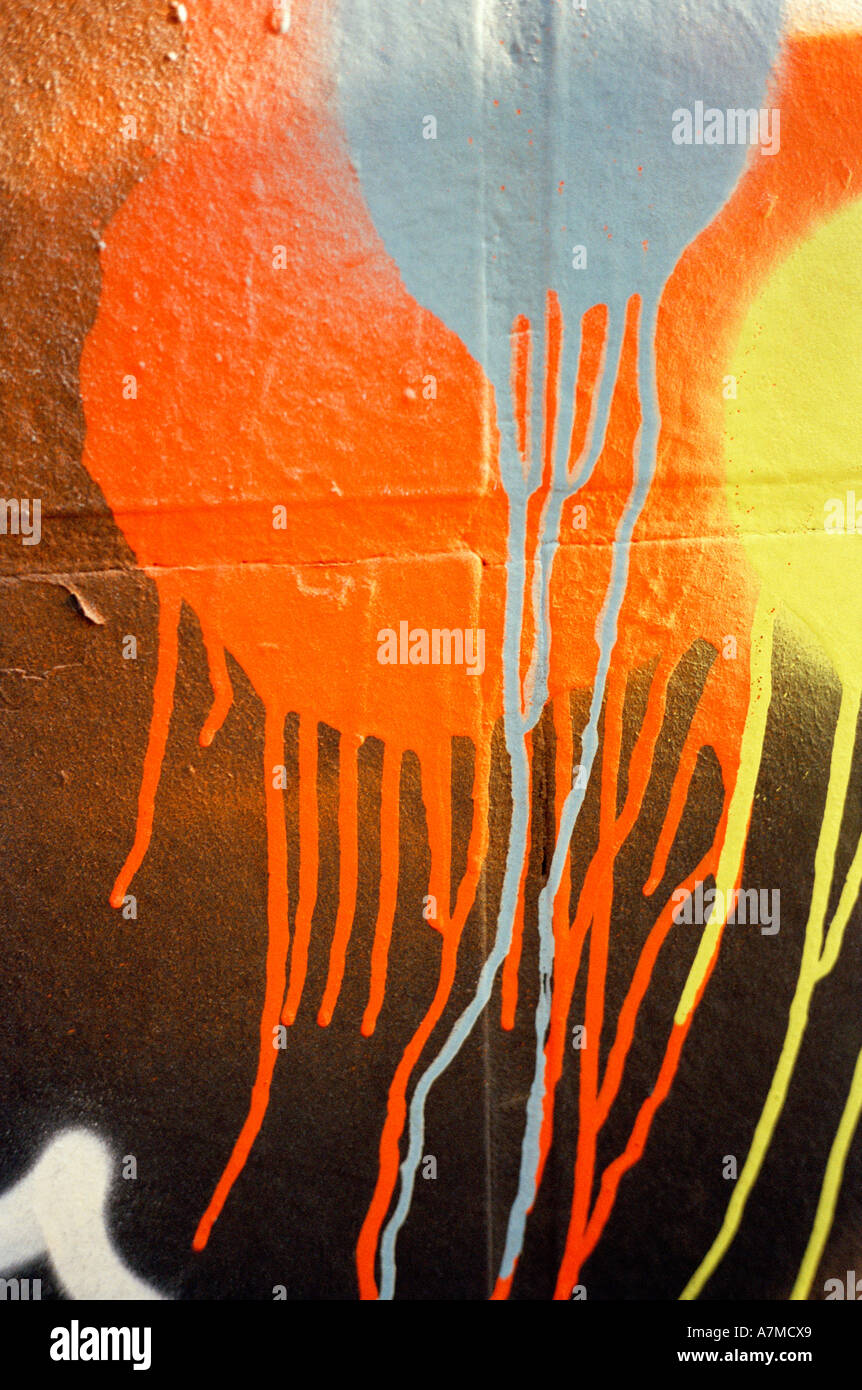 Spray paint on wall Stock Photo - Alamy