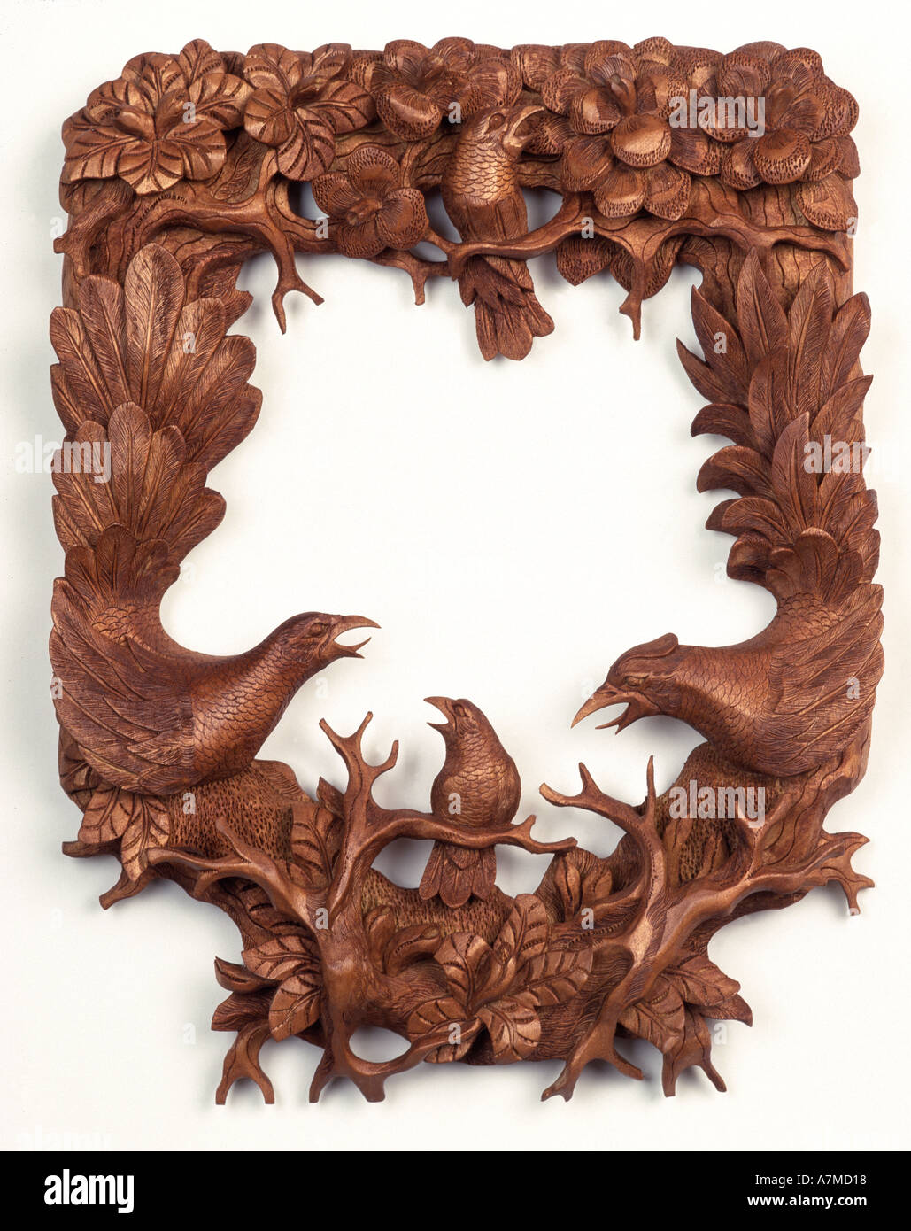 Indonesia Bali Crafts Ubud decorative carved wooden frame in kepelan ...