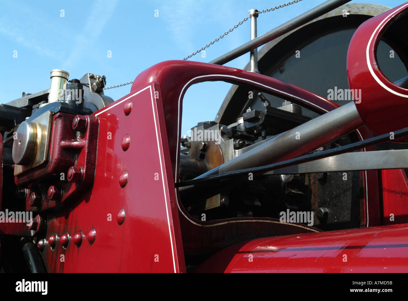 Traction engine gearing Stock Photo - Alamy