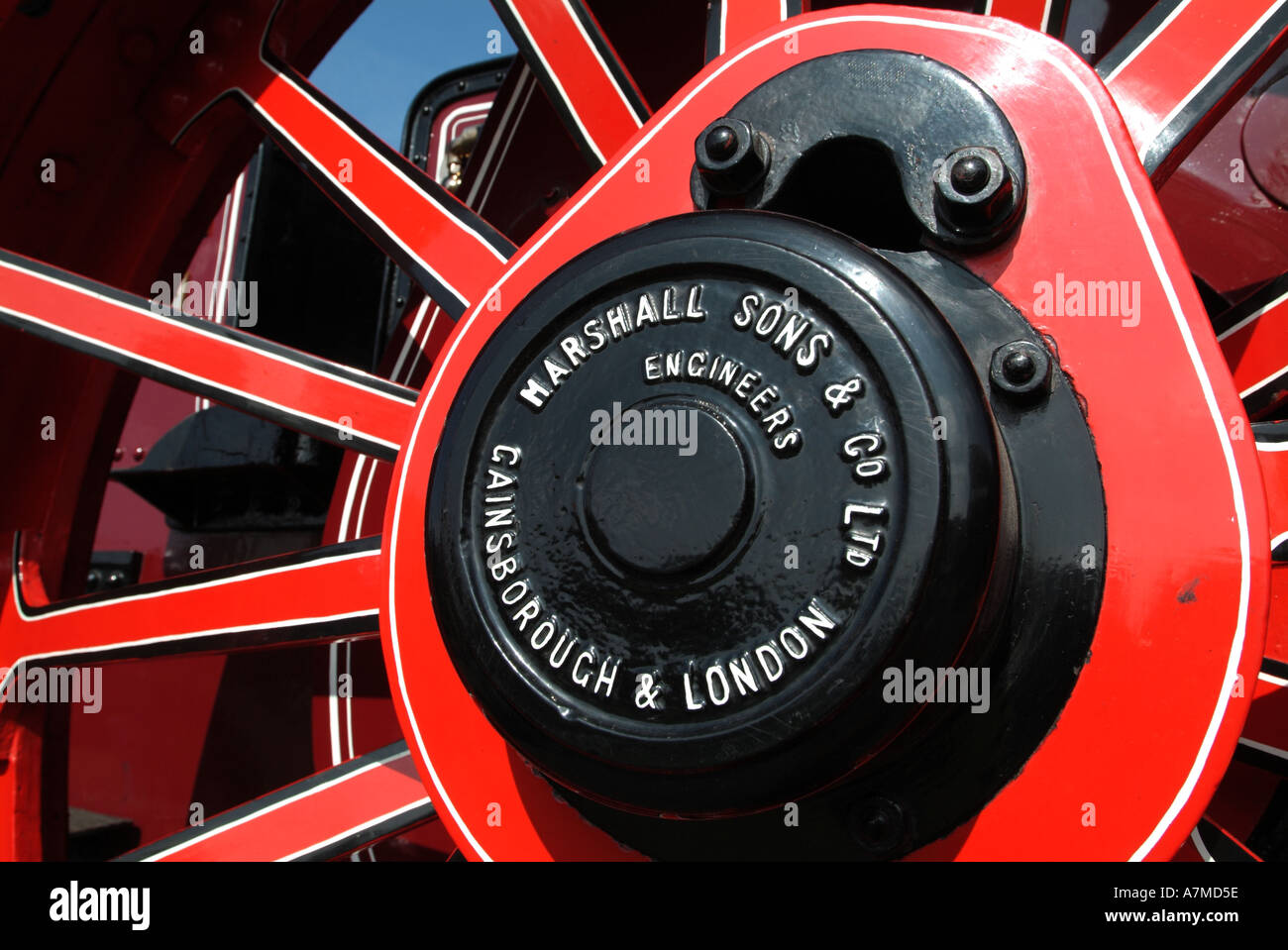 Traction engine gearing Stock Photo - Alamy