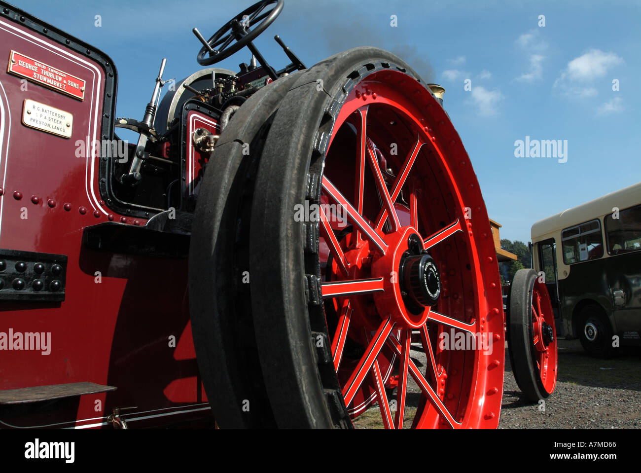 Steam traction engine Stock Photo - Alamy