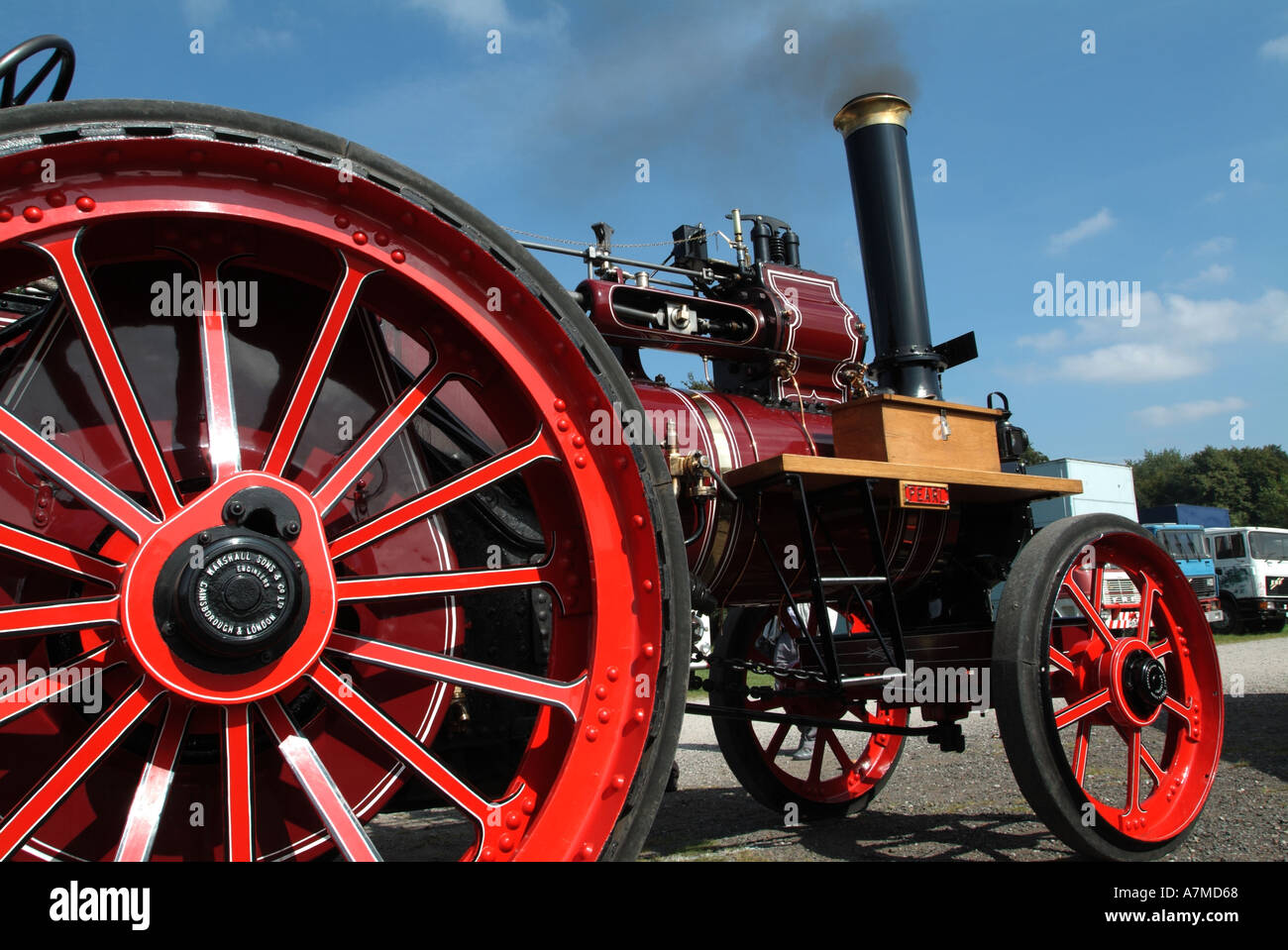 Steam traction engine Stock Photo - Alamy
