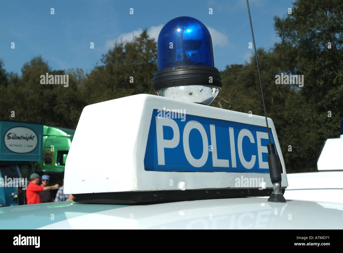 Morris minor Police car Stock Photo - Alamy