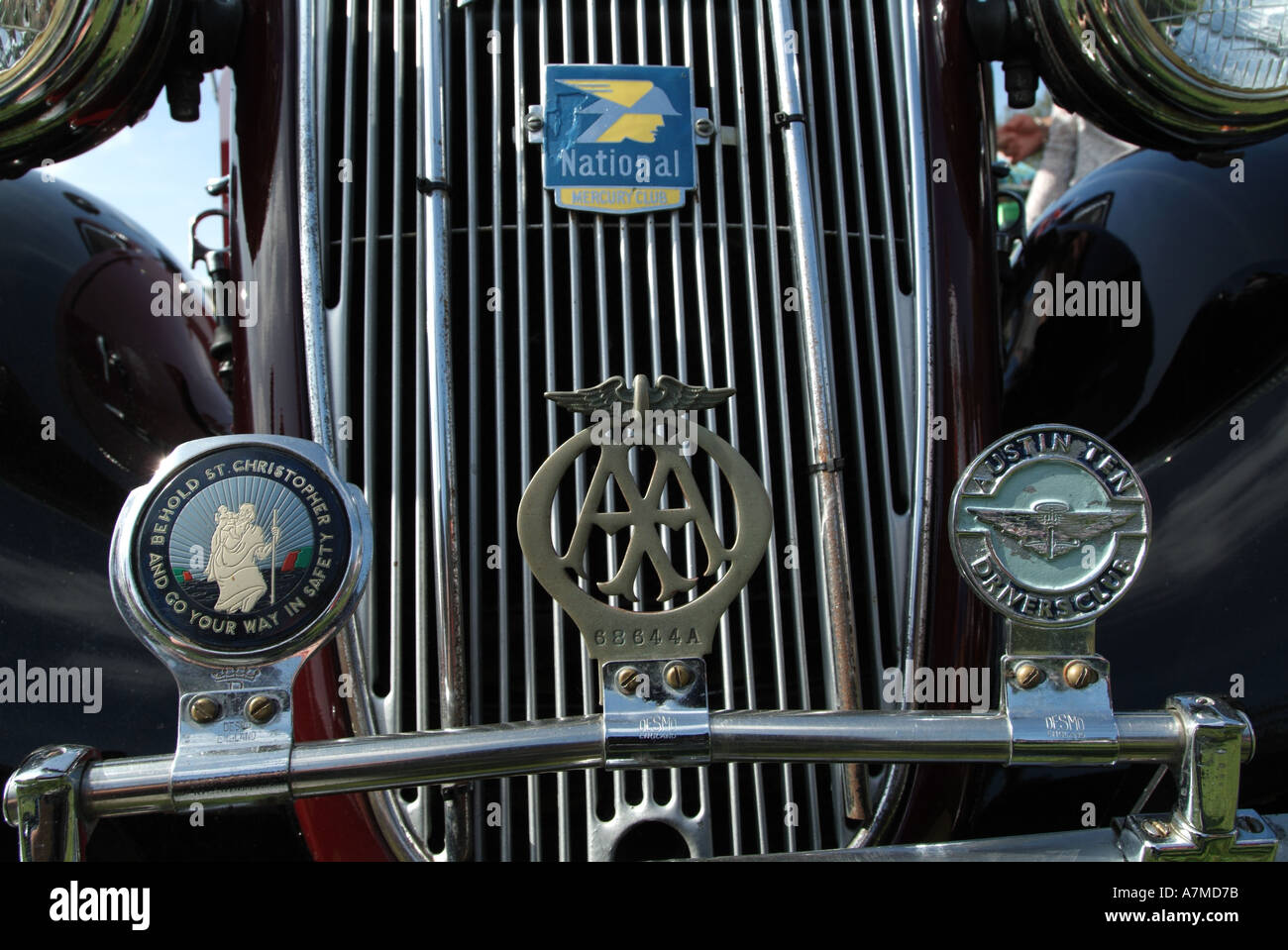 Austin car front grille Stock Photo - Alamy