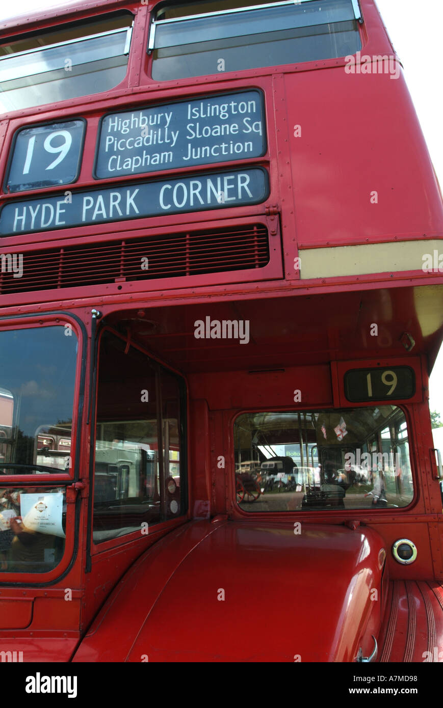 A double decker london bus Stock Photo - Alamy