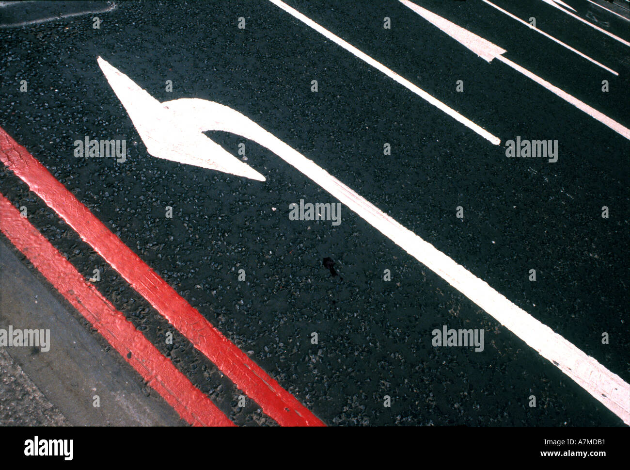 Red route London Stock Photo - Alamy