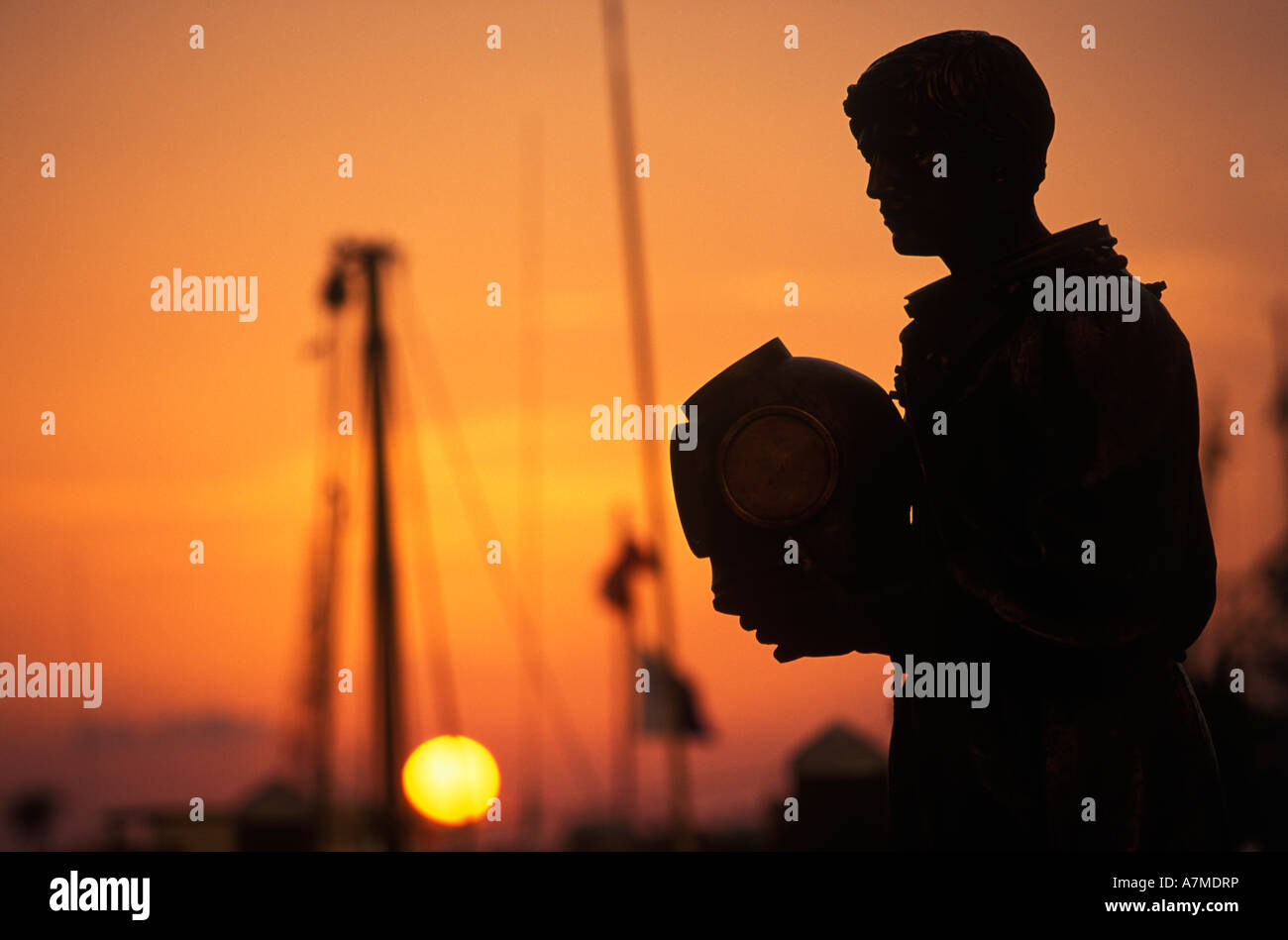Sponge Diver Memorial Statue High Resolution Stock Photography and ...
