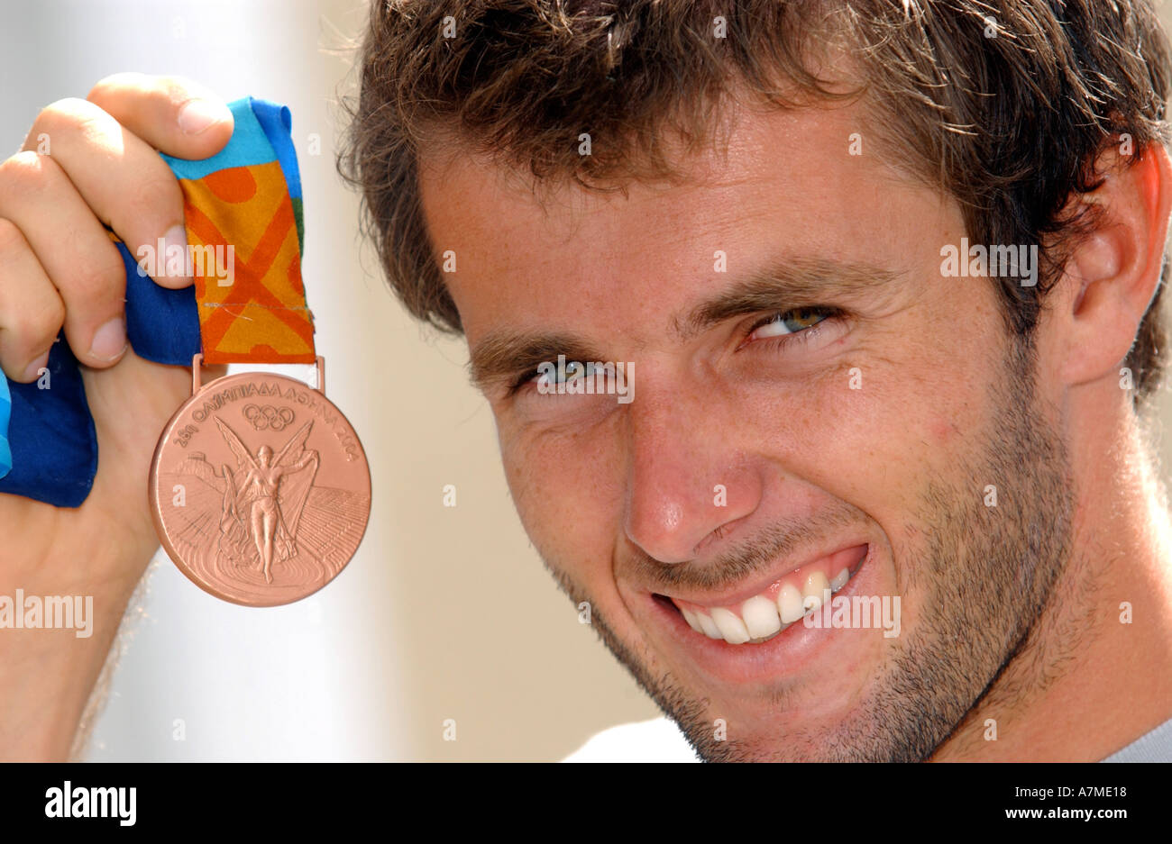 2004 Olympic Bronze medalist Nick Dempsey Stock Photo - Alamy