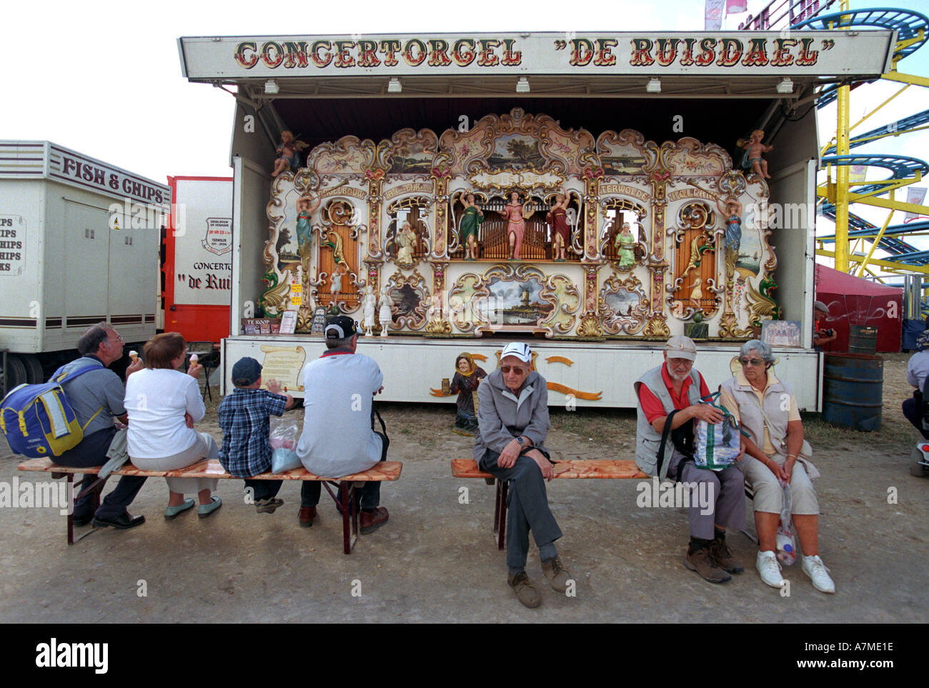 Steam powered fairground musical organ Stock Photo - Alamy
