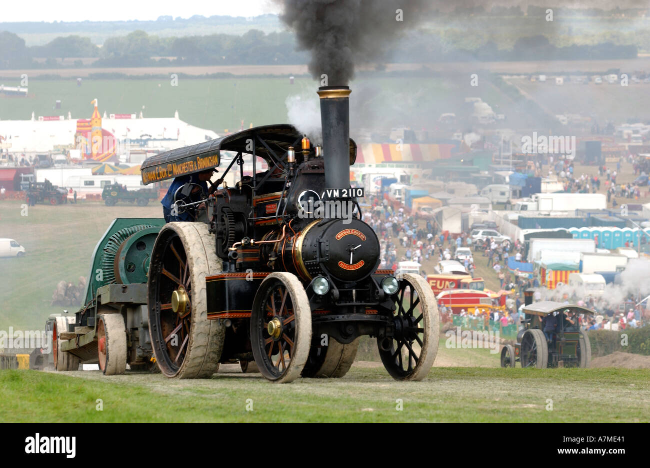 A Steam Traction Engine at the Great Dorset Steam Fair at Blandford in ...