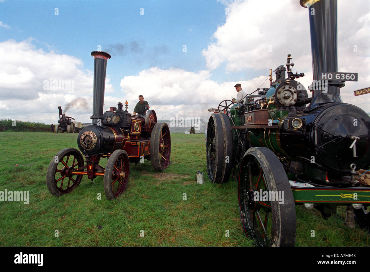 A Steam Traction Engine at the Great Dorset Steam Fair at Blandford in ...