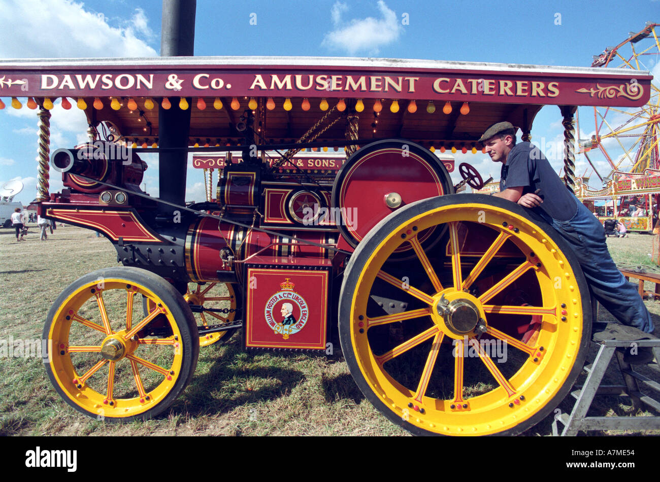 A Steam Traction Engine at the Great Dorset Steam Fair at Blandford in ...