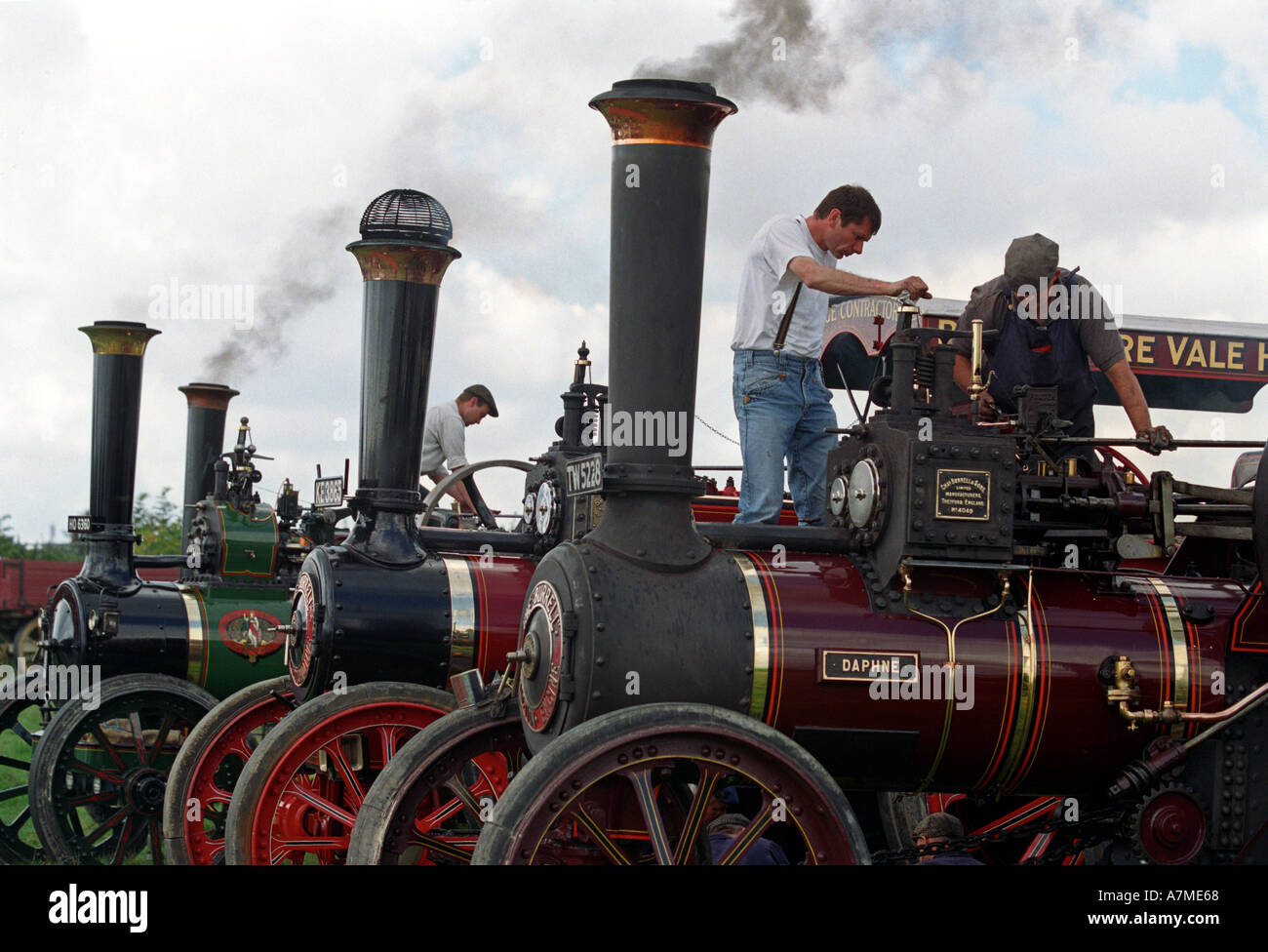 Steam Traction Engines at the Great Dorset Steam Fair at Blandford in ...
