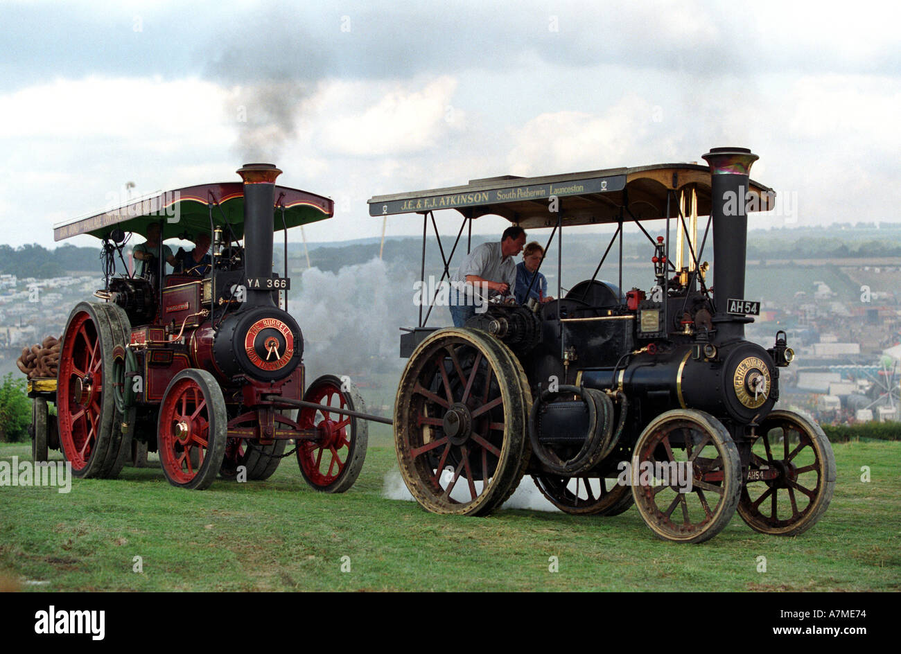 Steam Traction Engines at the Great Dorset Steam Fair at Blandford in ...